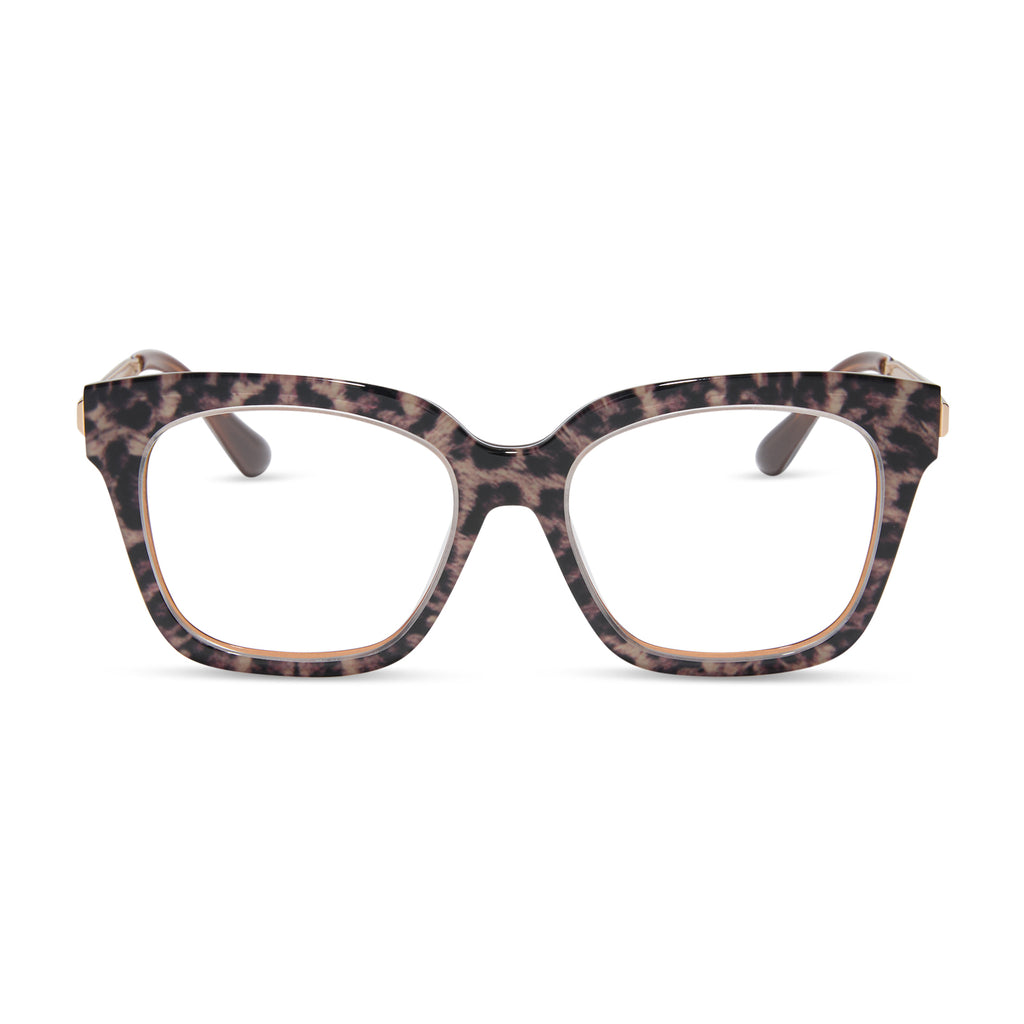 Bella XS Square Glasses | Leopard Tortoise | DIFF Eyewear