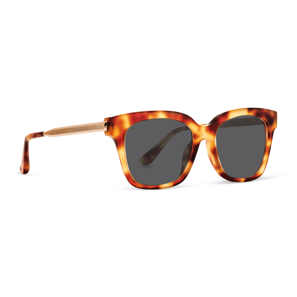Bella XS Square Sunglasses | Solstice Tortoise & Grey | DIFF Eyewear