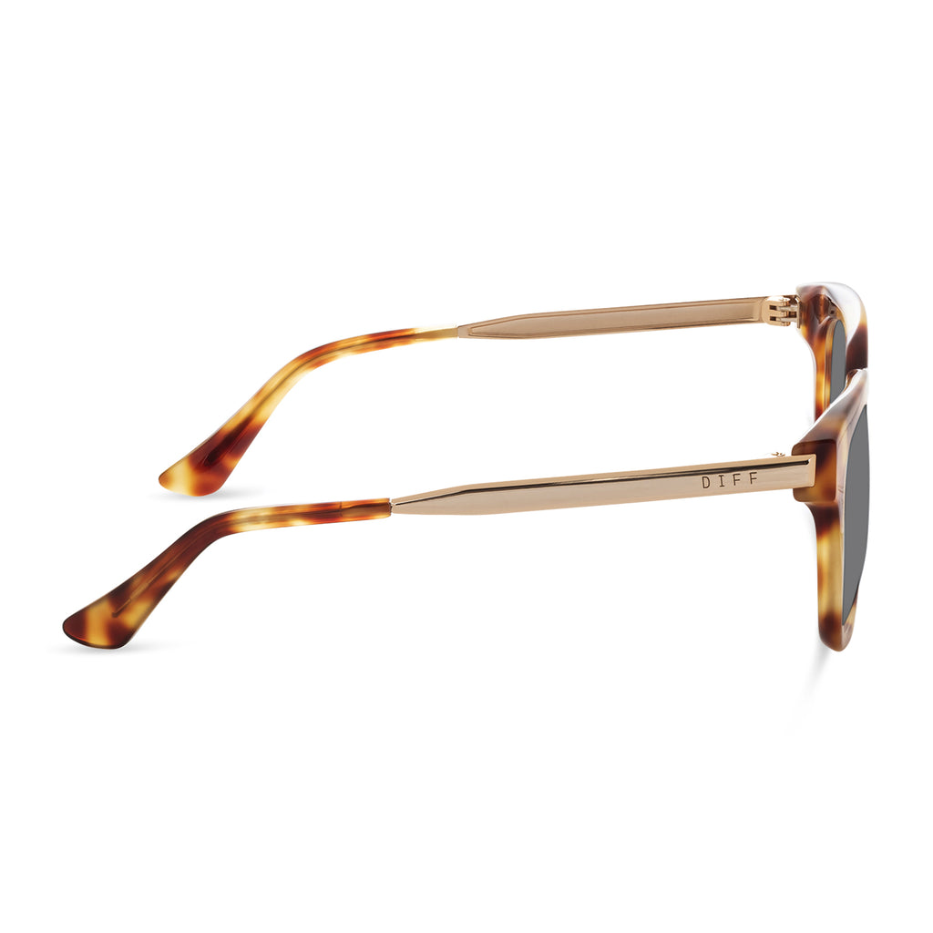 Bella XS Square Sunglasses | Solstice Tortoise & Grey | DIFF Eyewear