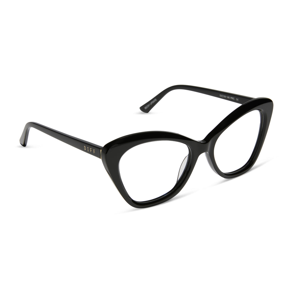 Betty Cat Eye Prescription Glasses | Black | DIFF Eyewear