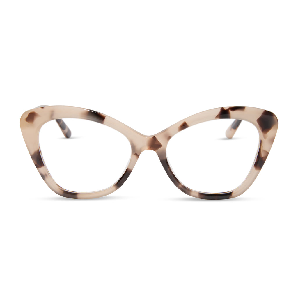 Betty Cat Eye Prescription Glasses | Cream Tortoise | DIFF Eyewear