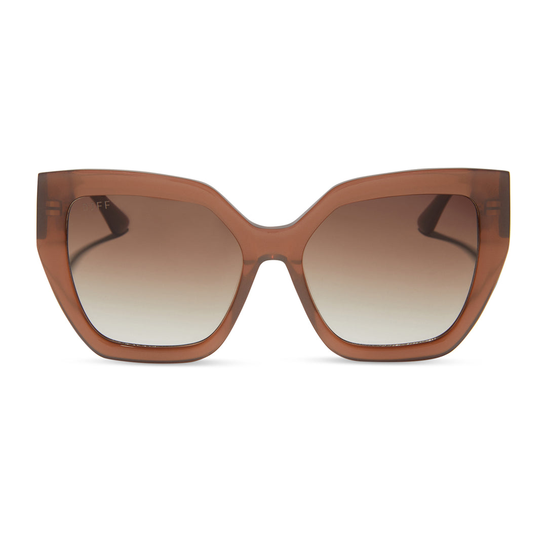 Blaire Square Sunglasses Macchiato And Brown Gradient Diff Eyewear