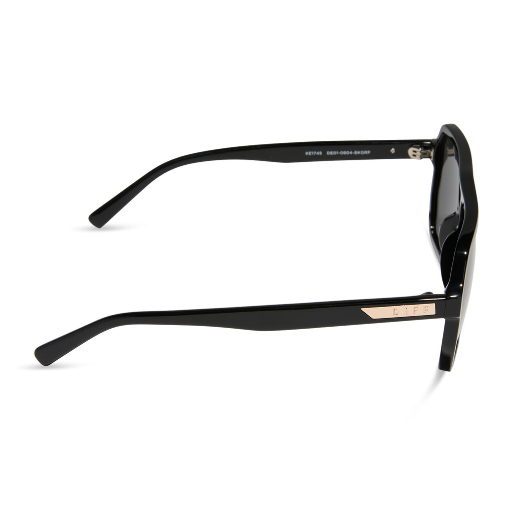 Cameron Navigator Sunglasses | Black & Grey | DIFF Eyewear