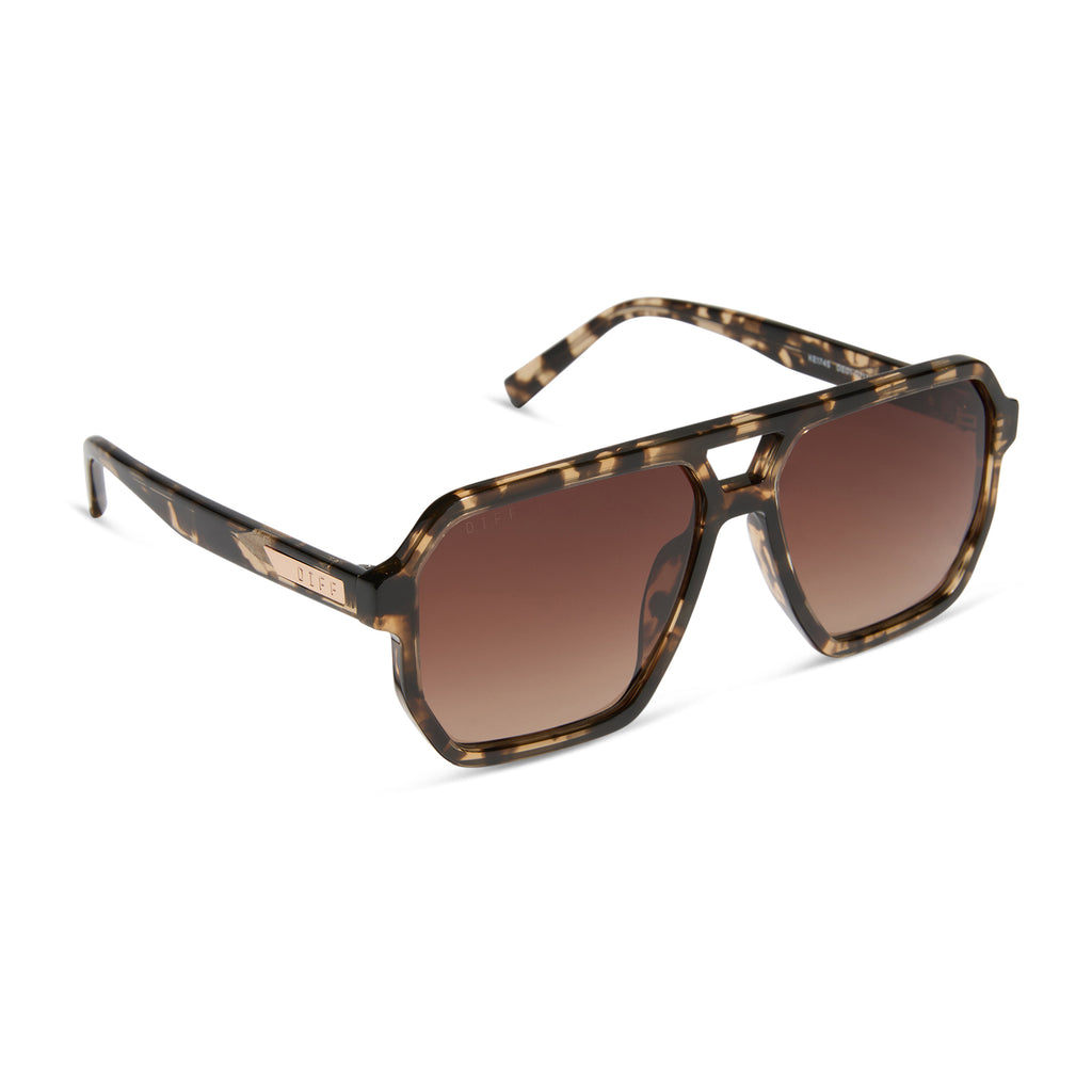 Cameron Navigator Sunglasses | Espresso Tortoise & Brown | DIFF Eyewear