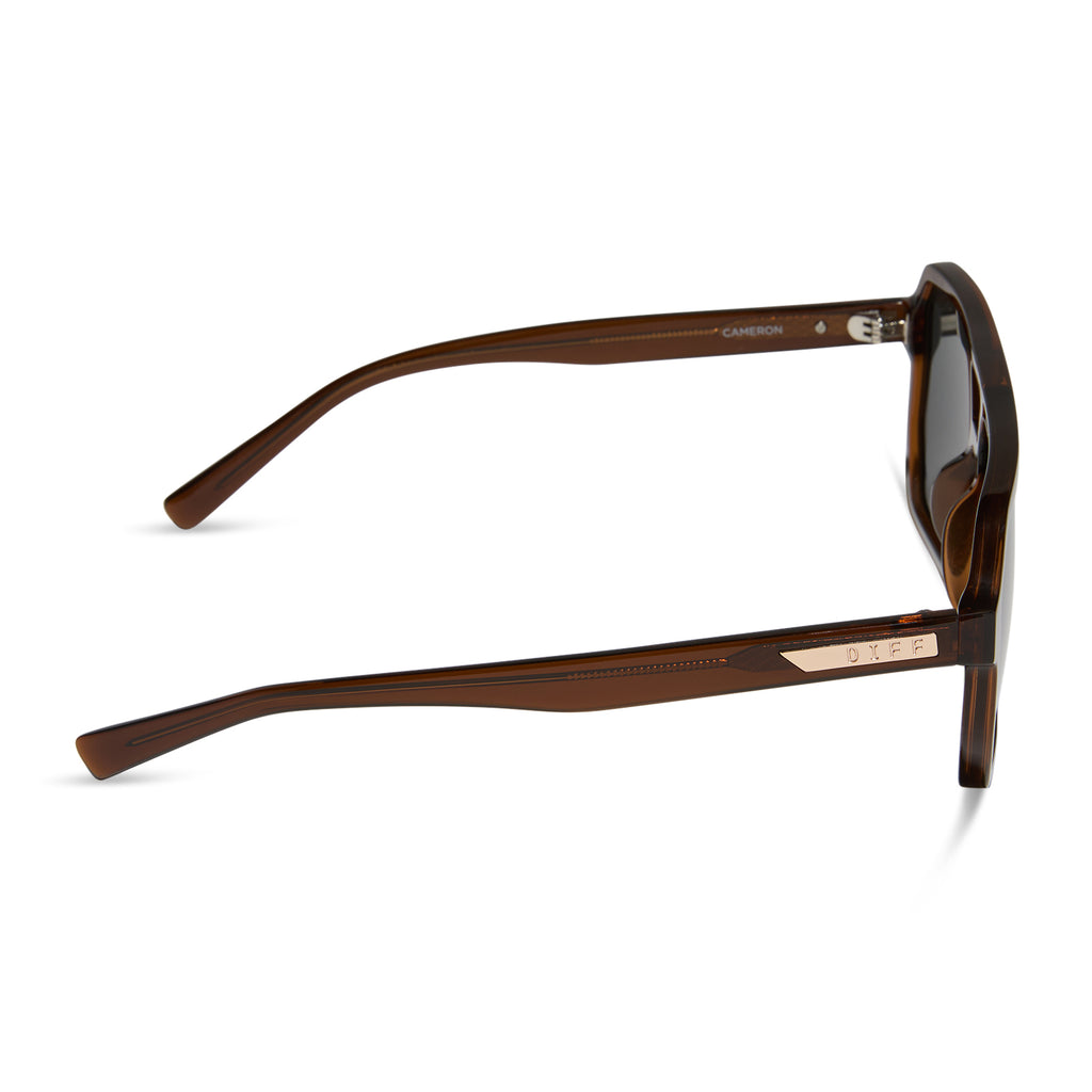 Cameron Navigator Sunglasses | Whiskey & Grey | DIFF Eyewear