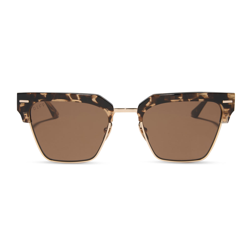 Capri Rectangle Sunglasses | Espresso Tort & Brown | DIFF Eyewear