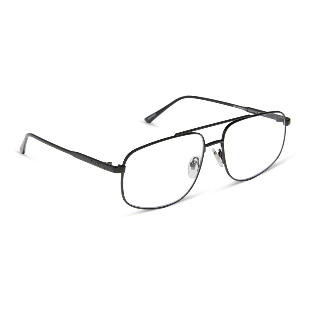 Charley Navigator Glasses | Shiny Black | DIFF Eyewear