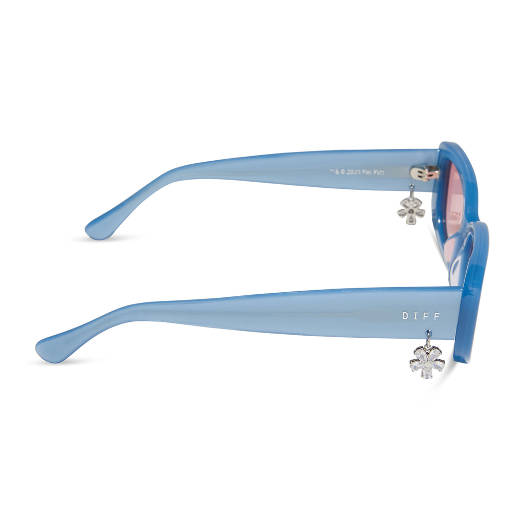 Clueless Cher Sunglasses | Light Blue & Pink Gradient | DIFF Eyewear