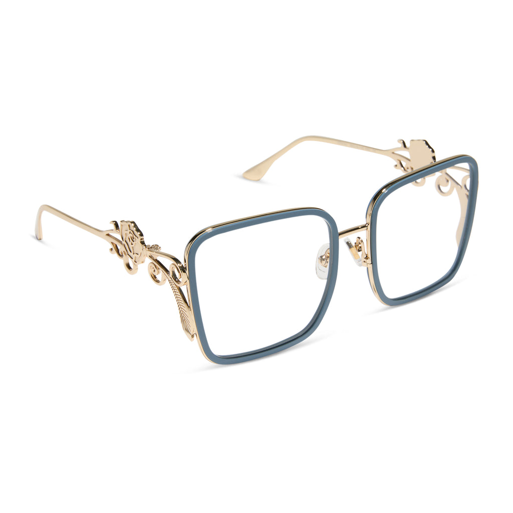 Disney Princess Belle 2.0 Glasses | Gold & Blue | DIFF Eyewear