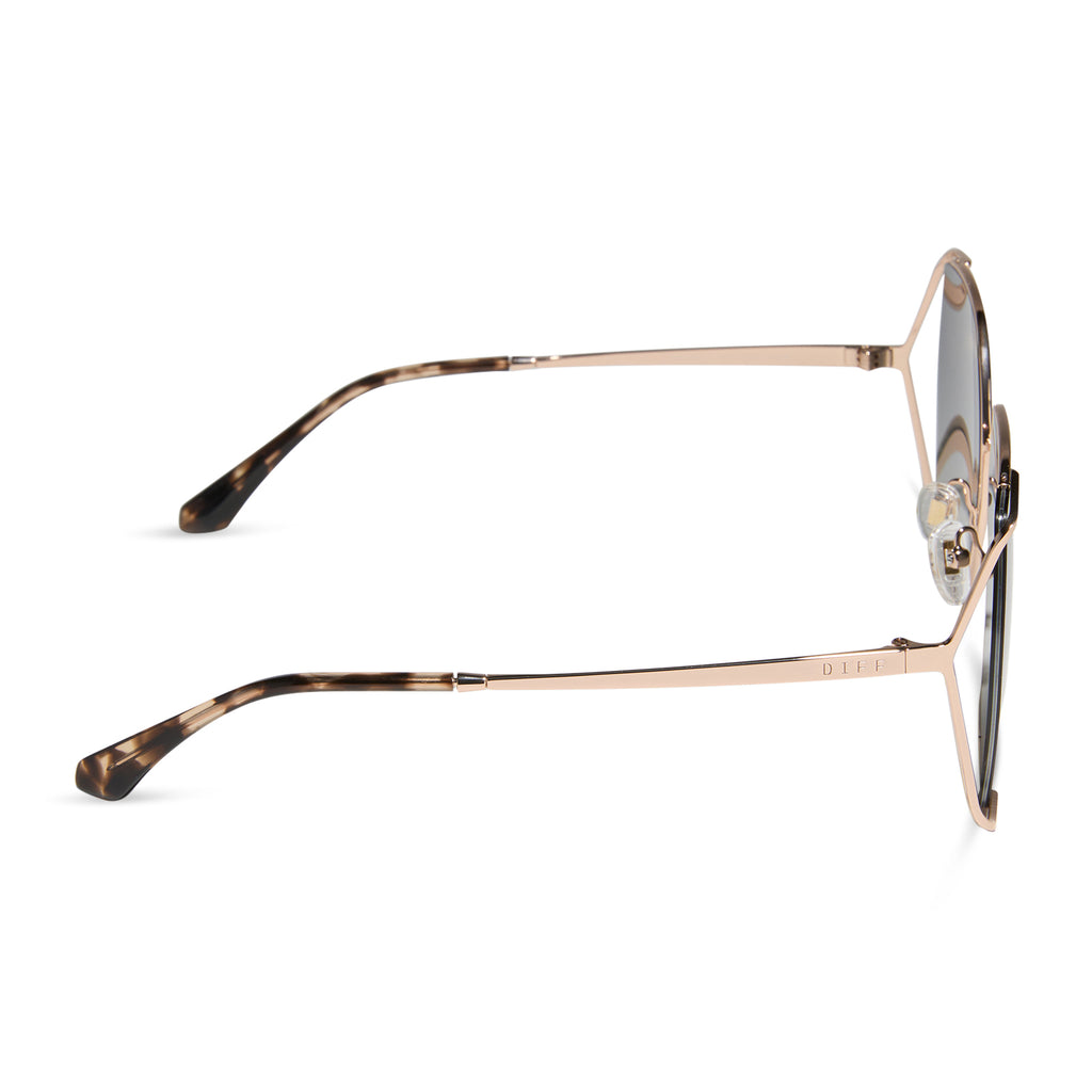 Donna IV Square Sunglasses | Champagne & Grey Gradient | DIFF Eyewear
