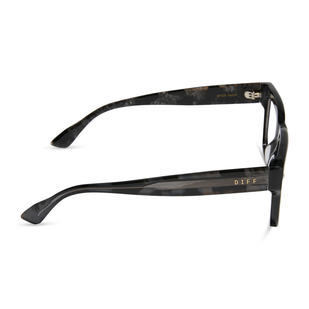 Emily In Paris Alfie Square Glasses | Black Tortoise | DIFF Eyewear