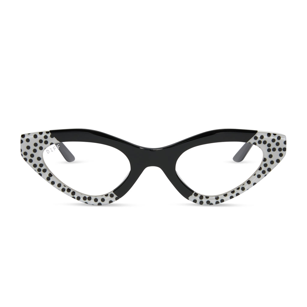 Emily In Paris Emily 2.0 Cat Eye Glasses | Polka Dot | DIFF Eyewear