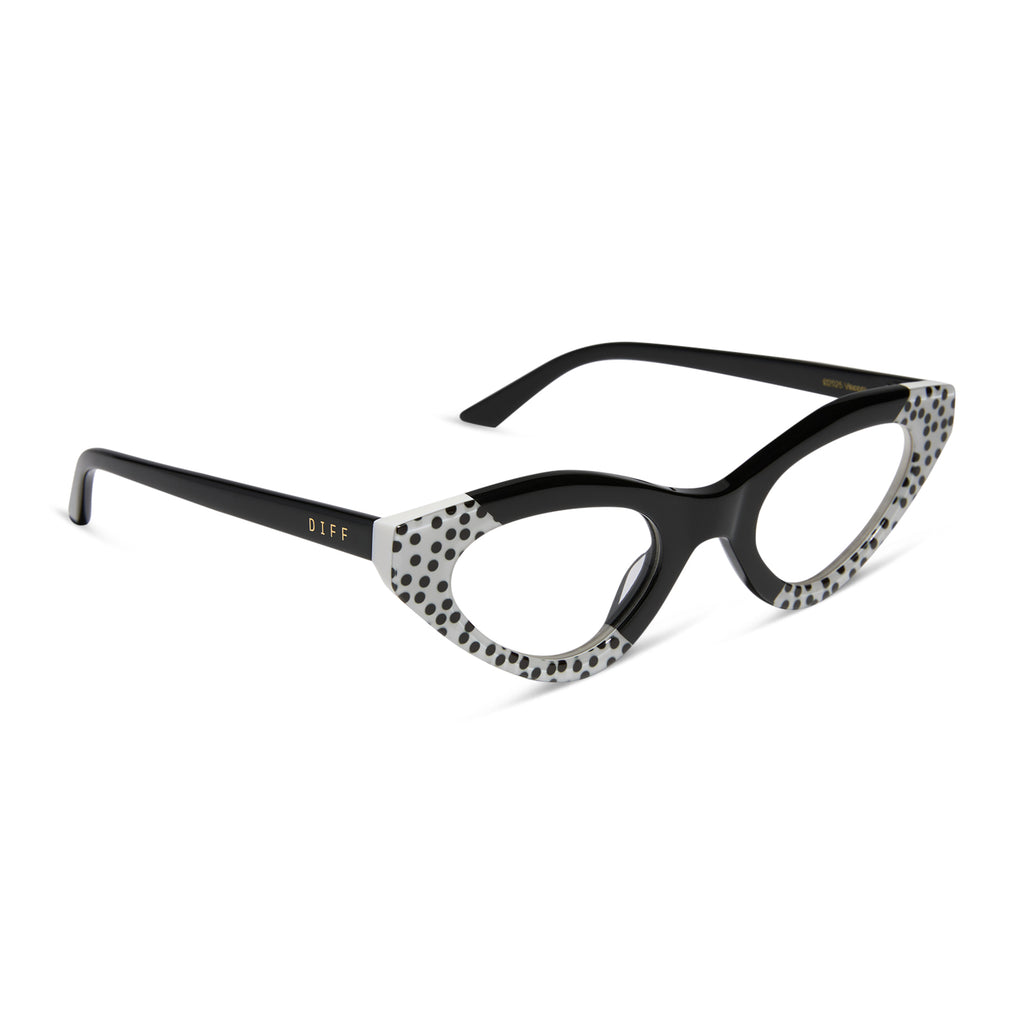 Emily In Paris Emily 2.0 Cat Eye Glasses | Polka Dot | DIFF Eyewear