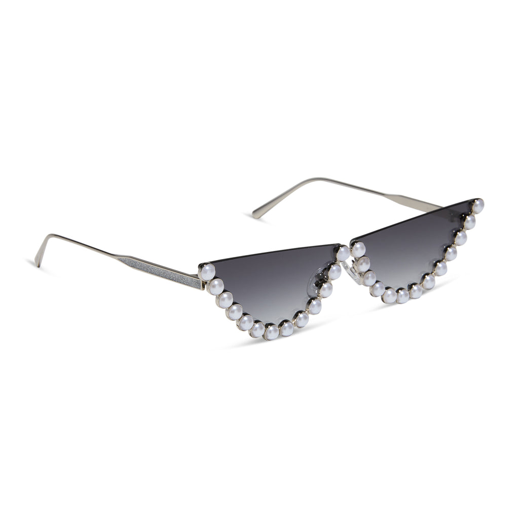 Emily In Paris Mindy 2.0 Sunglasses | Silver & Grey Gradient | DIFF Eyewear