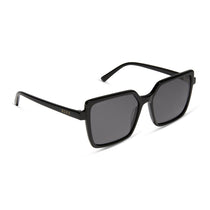 Esme Square Sunglasses | Black & Grey Polarized | DIFF Eyewear