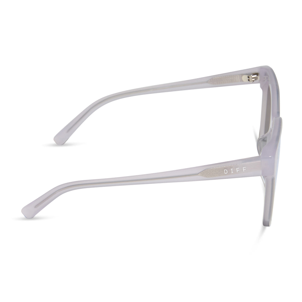 Gia Square Sunglasses Thistle And Lavender Mirror Diff Eyewear