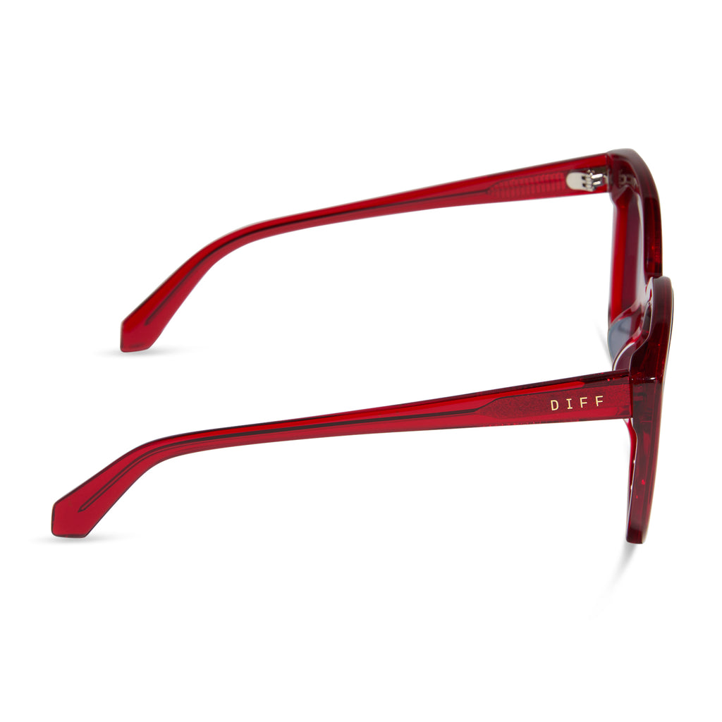 Gjelina Cat Eye Sunglasses | Red Hot Summer Mirror | DIFF Eyewear
