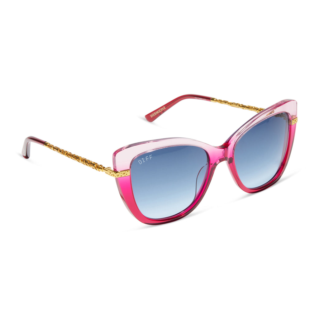 Hermione Granger™ 2.0 Sunglasses | Pink & Blue Gradient | DIFF Eyewear