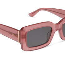 Indy Rectangle Sunglasses | Guava & Grey | DIFF Eyewear