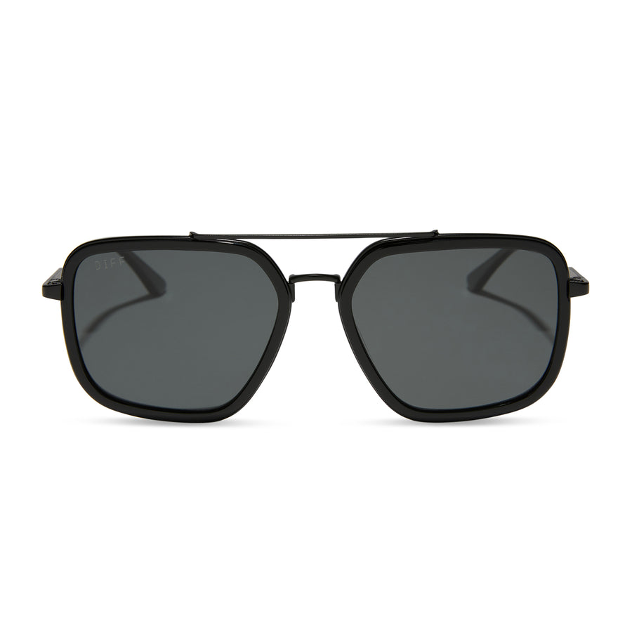 Jordan Navigator Sunglasses | Black & Grey | DIFF Eyewear