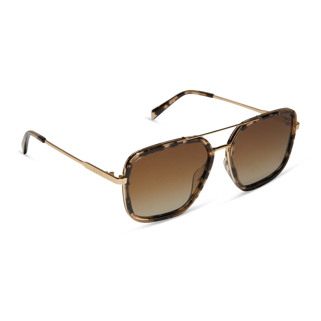 Jordan Navigator Sunglasses | Espresso Tort & Brown Gradient | DIFF Eyewear