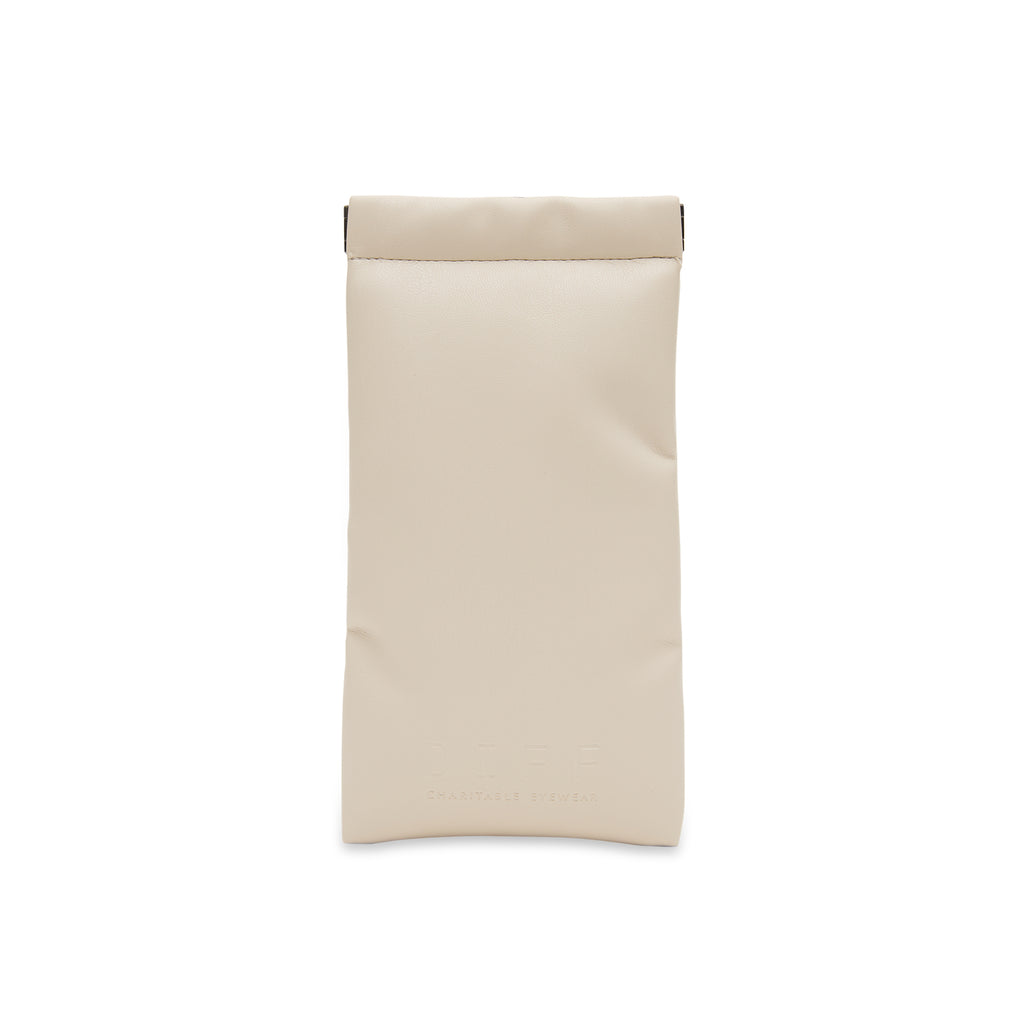 Leather Pouch | Cream | DIFF Eyewear