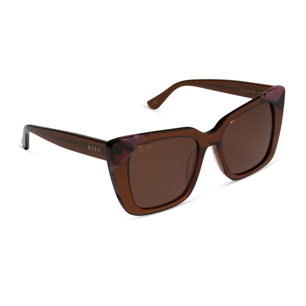 Lizzy Cateye Sunglasses | Whiskey + Torino Tortoise & Brown | DIFF Eyewear