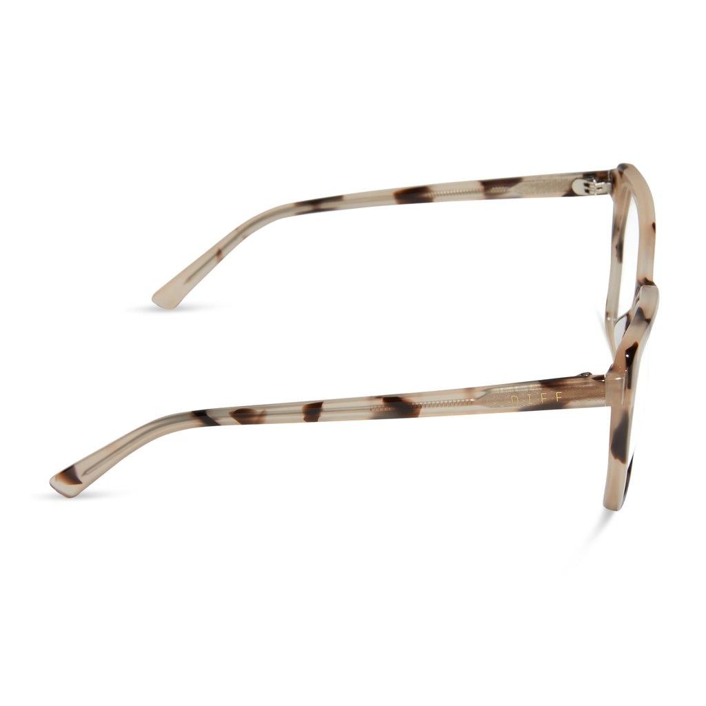 Maisie Cat Eye Glasses | Cream Tortoise | Diff Eyewear