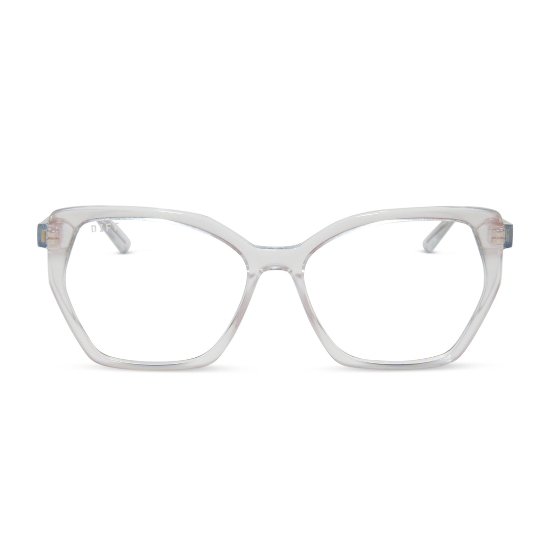 Maisie Cat Eye Prescription Glasses | Opalescent Pink | Diff Eyewear