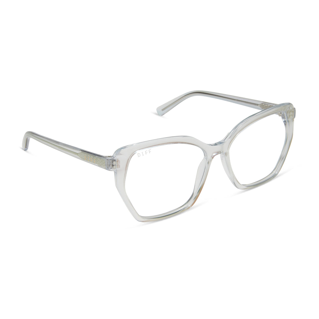 Maisie Cat Eye Glasses | Opalescent Pink | Diff Eyewear