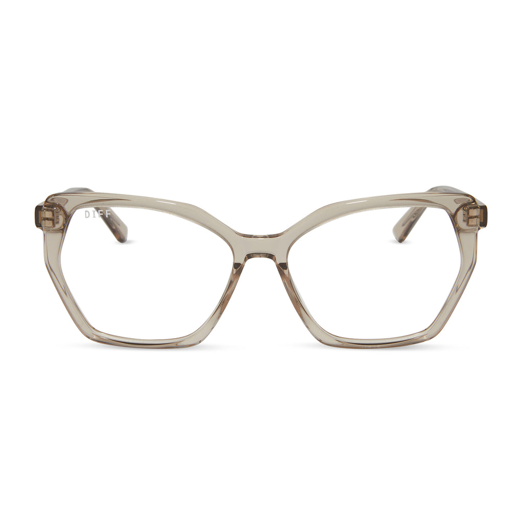 Maisie Cateye Sunglasses | Vintage Crystal & Clear | DIFF Eyewear