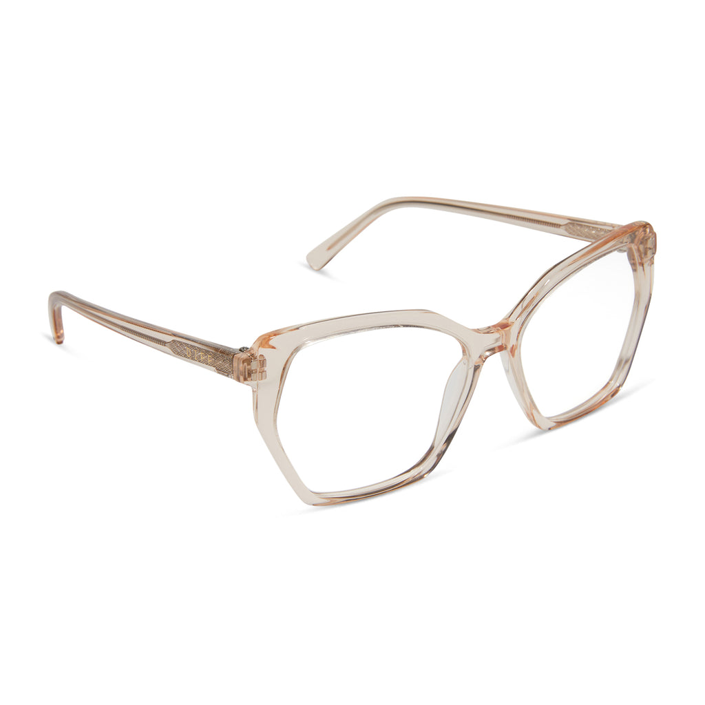 Maisie Cat Eye Glasses | Vintage Rose Crystal | Diff Eyewear