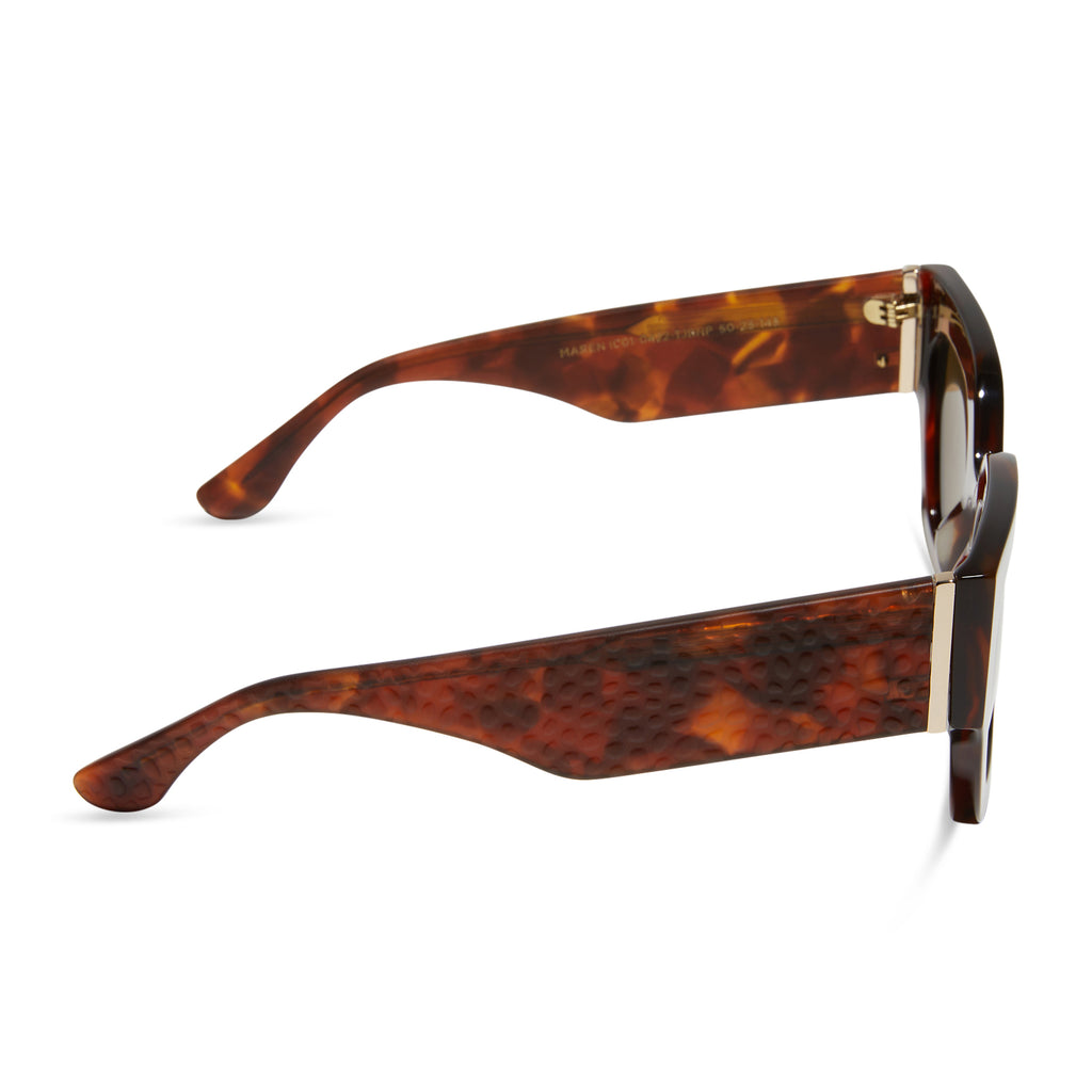 Maren Square Sunglasses | Salted Caramel Tortoise & Brown Polarized ...