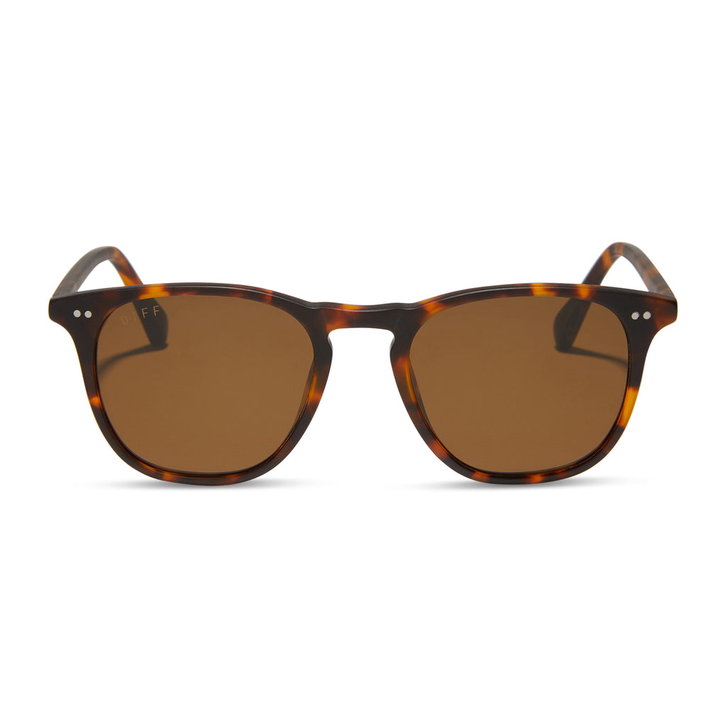 Maxwell Square Sunglasses | Matte Rich Tortoise & Brown | DIFF Eyewear
