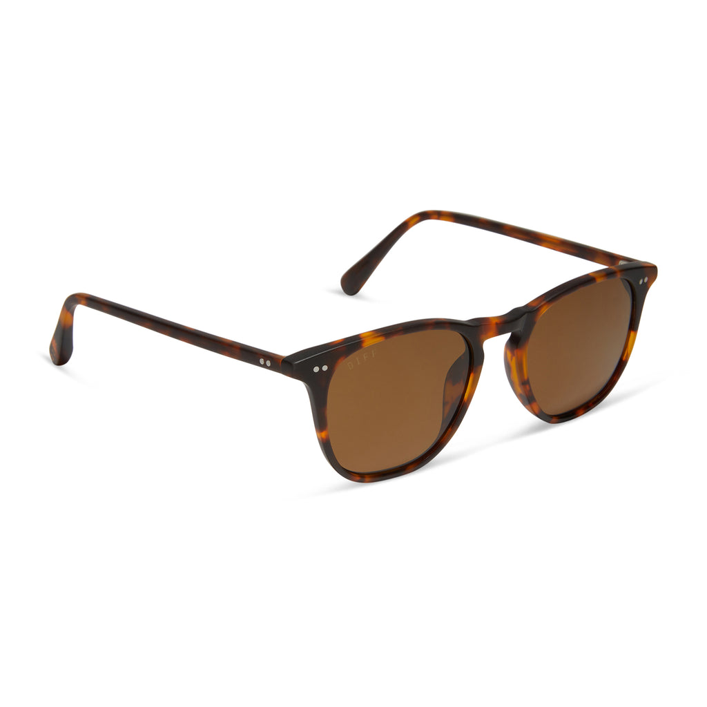 Maxwell Square Sunglasses | Matte Rich Tortoise & Brown | DIFF Eyewear