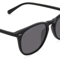 Maxwell XL Square Sunglasses | Black & Grey Polarized | Diff Eyewear