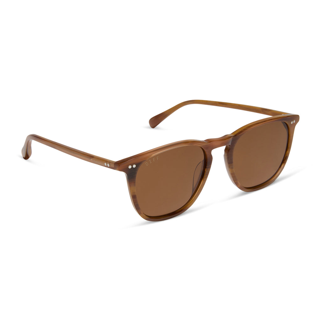 Maxwell XL Square Sunglasses | Longhorn & Brown | DIFF Eyewear