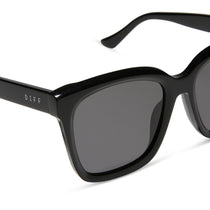 Meredith Square Sunglasses | Black & Grey | DIFF Eyewear