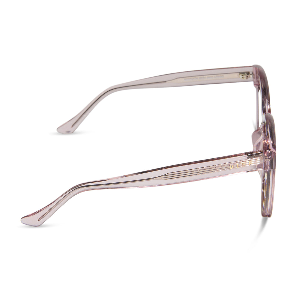 Meredith SquareGlasses | Pink Crystal | DIFF Eyewear