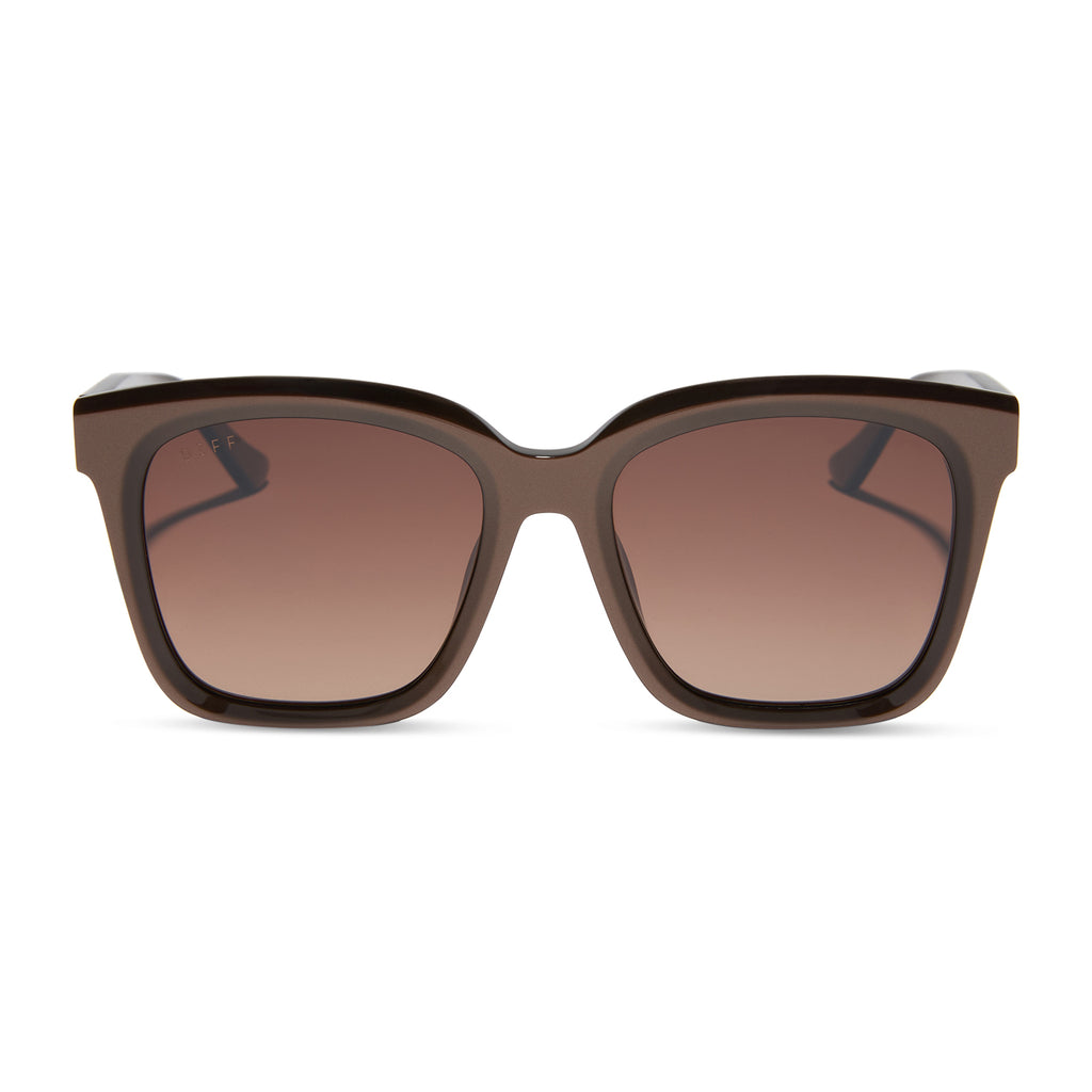 Meredith Square Sunglasses | Moscow Mule & Brown | DIFF Eyewear