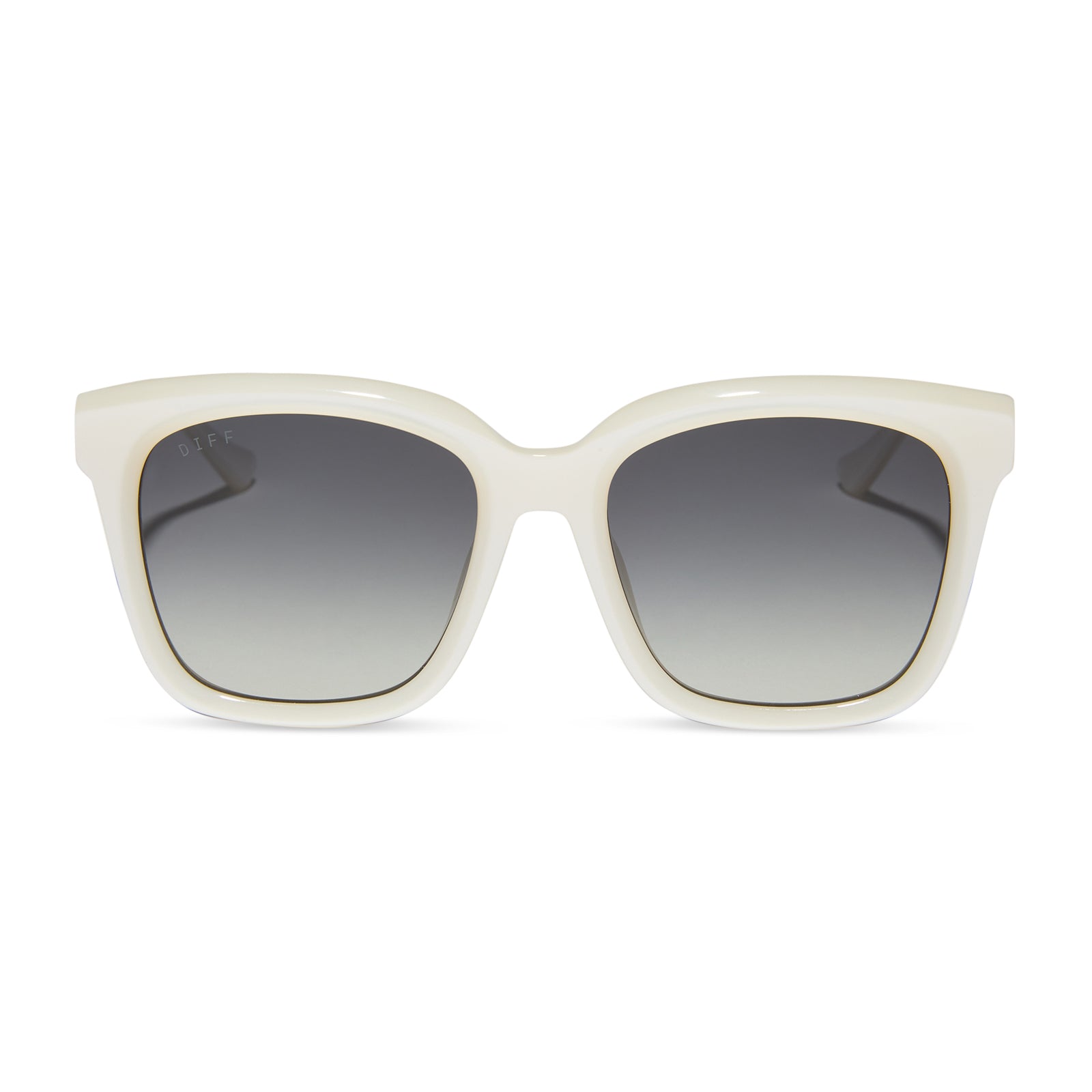 Meredith Square Sunglasses | Opaline & Grey Gradient | DIFF Eyewear