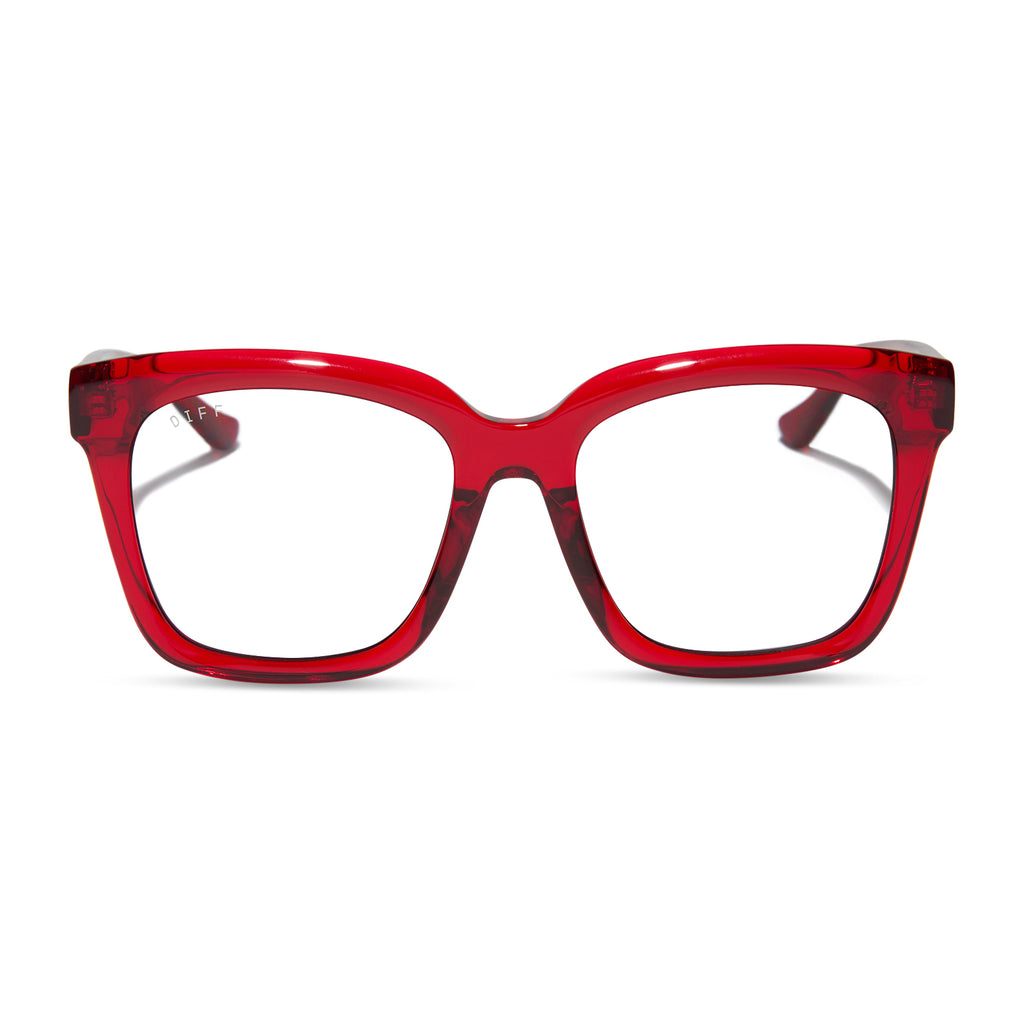 Meredith Square Glasses | Red Hot Summer | DIFF Eyewear