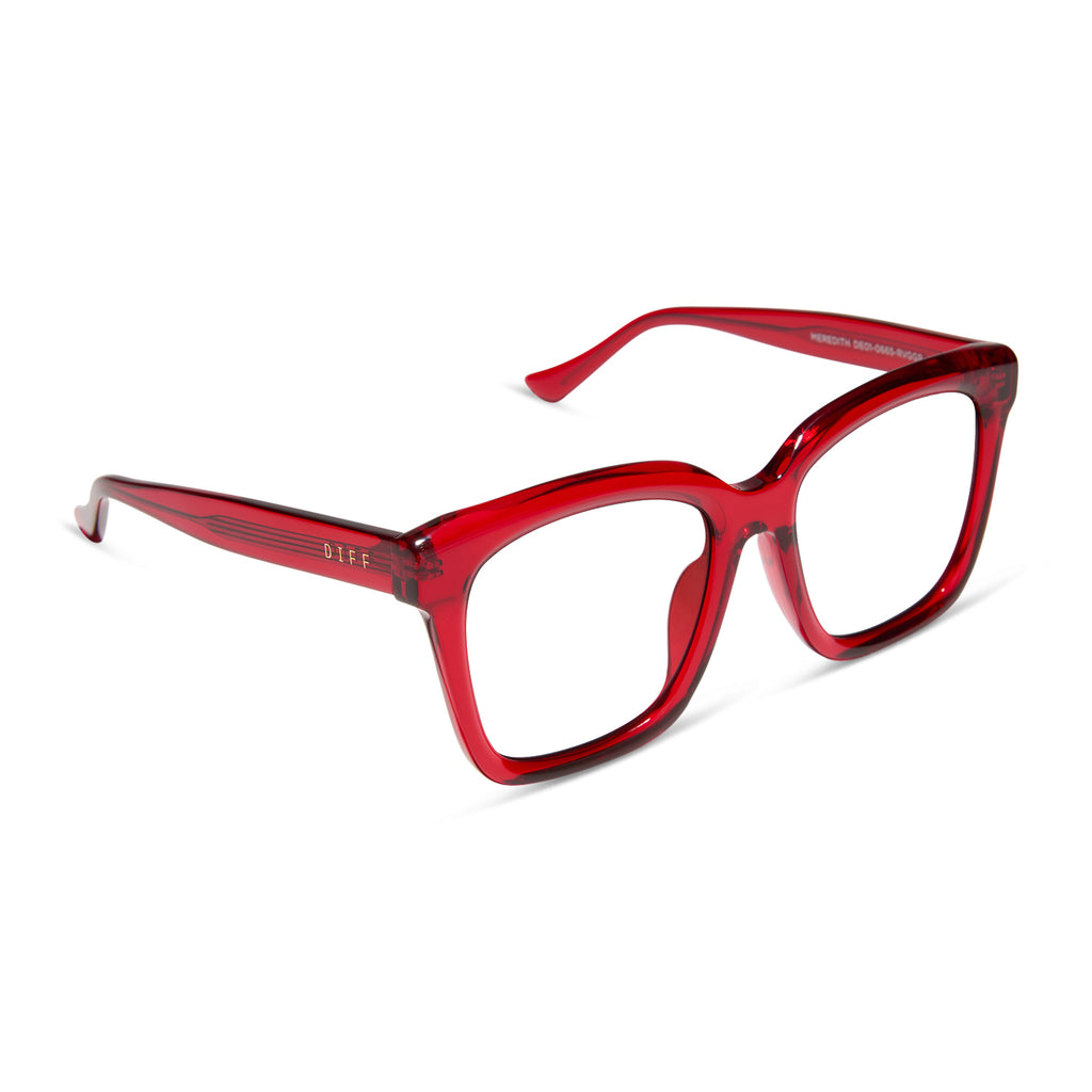 Meredith Square Glasses | Red Hot Summer | DIFF Eyewear