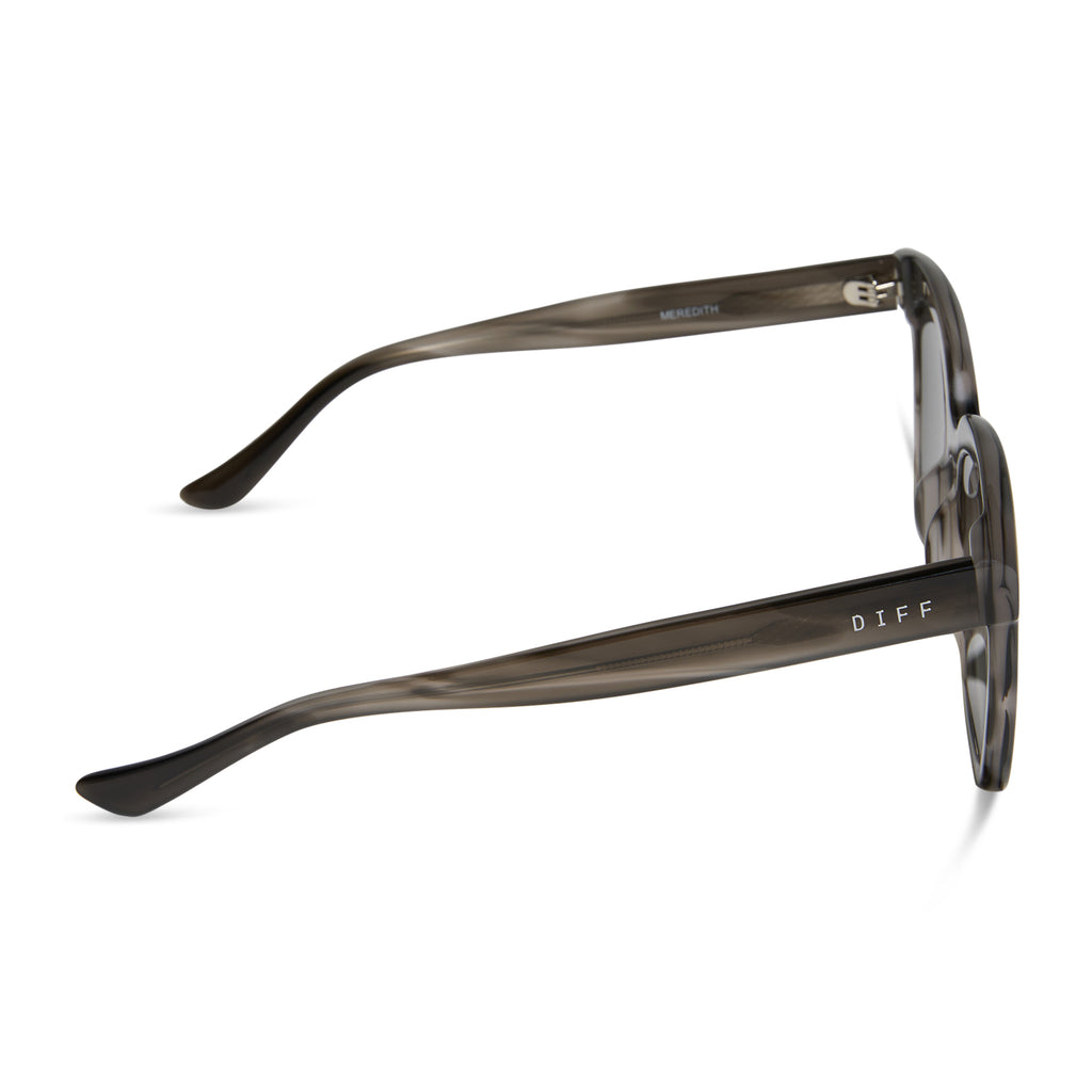 Meredith Square Sunglasses | Smoke Marble & Grey Gradient | DIFF Eyewear