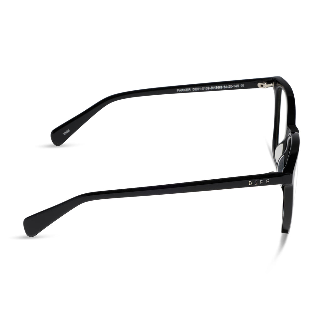 Parker Square Blue Light Glasses | Black' | DIFF Eyewear