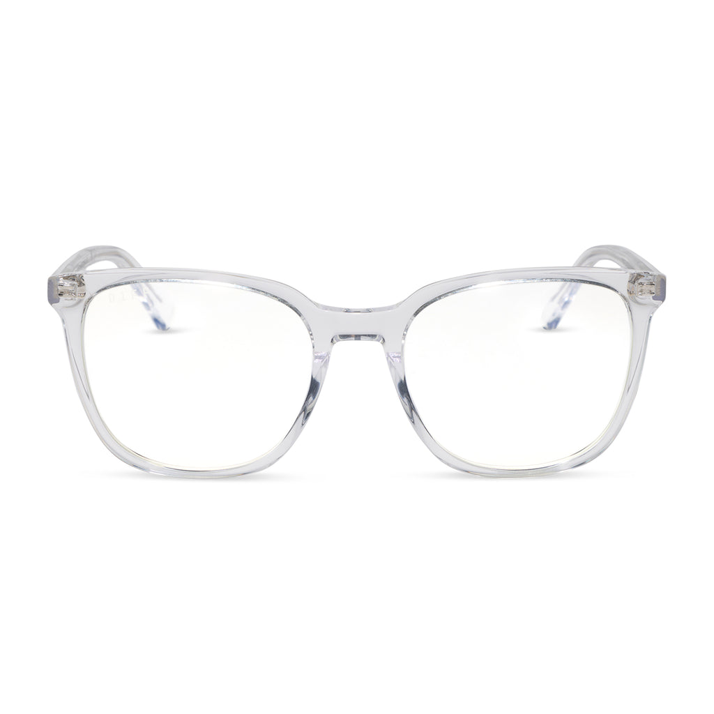 Parker Square Blue Light Glasses | Clear | DIFF Eyewear