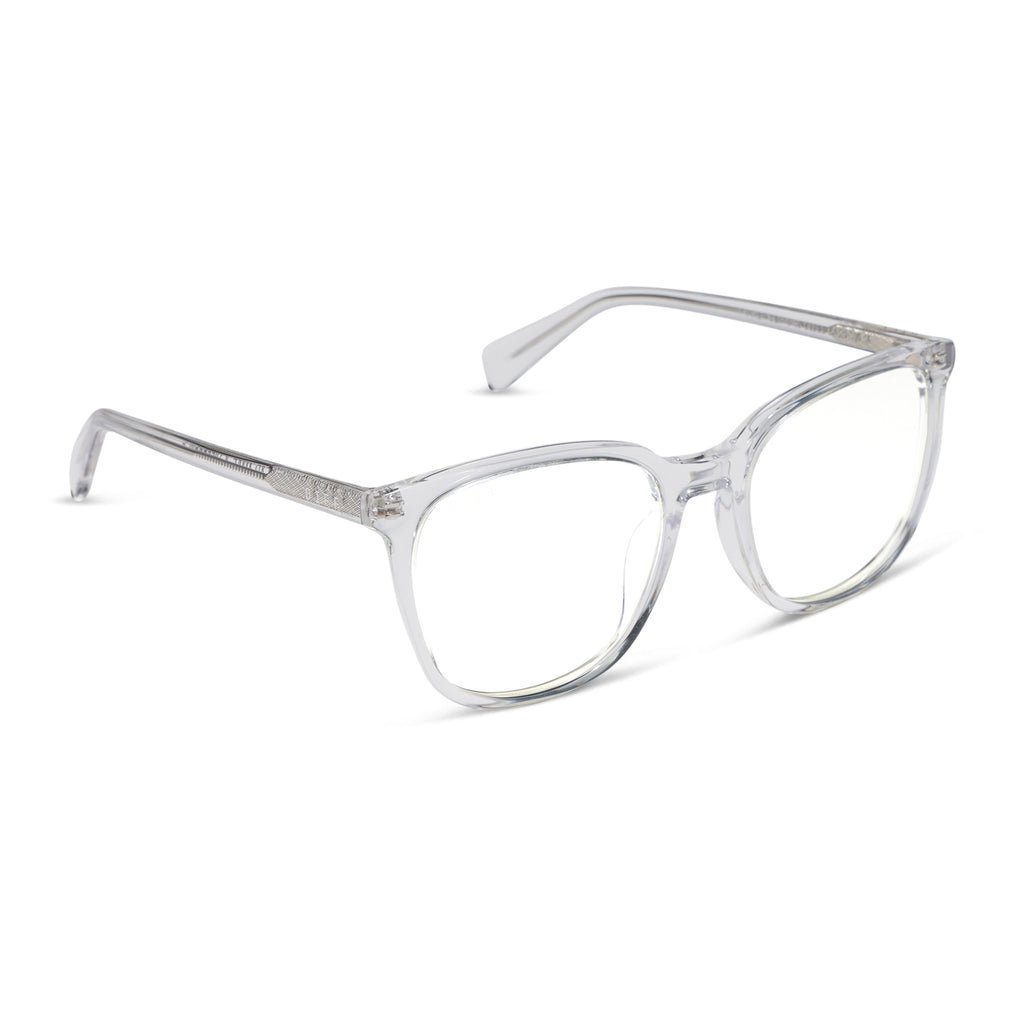 Parker Square Blue Light Glasses | Clear | DIFF Eyewear