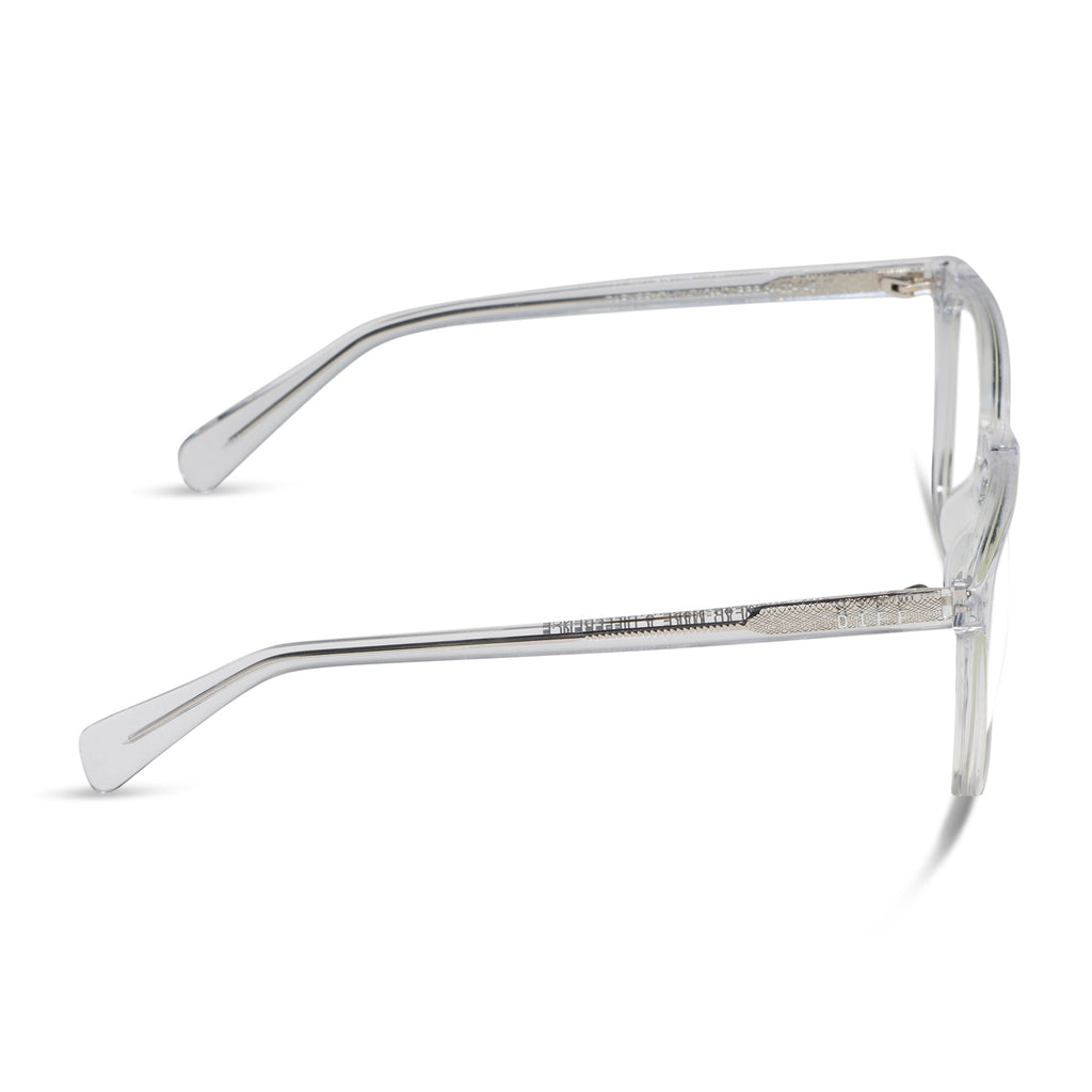 Parker Square Blue Light Glasses | Clear | DIFF Eyewear