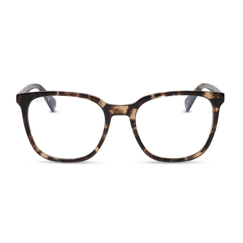 Parker Square Blue Light Glasses | Espresso Tortoise | DIFF Eyewear