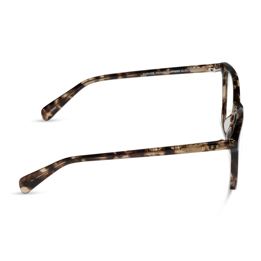 Parker Square Blue Light Glasses | Espresso Tortoise | DIFF Eyewear
